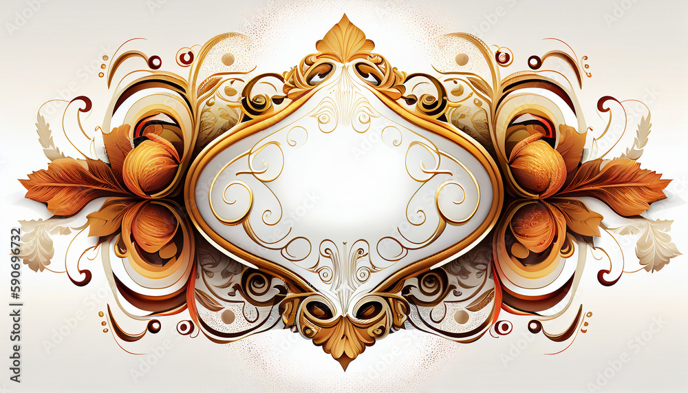 White Background with Bordered Design, bordered, design. Generative AI ...