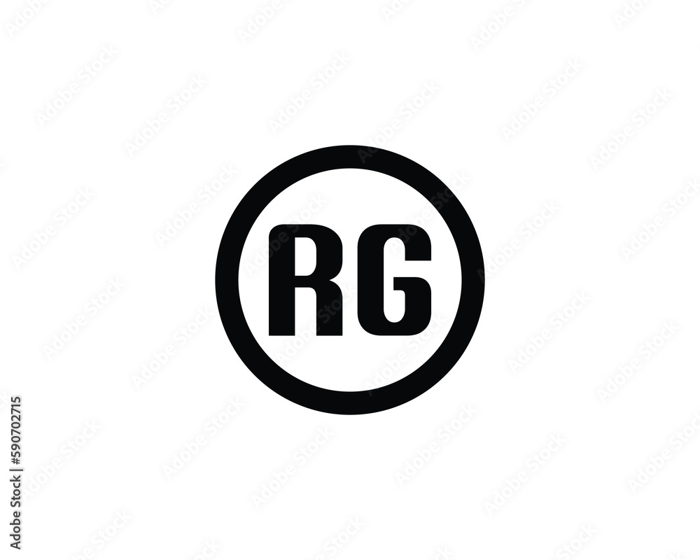 RG Logo design vector template Stock Vector | Adobe Stock