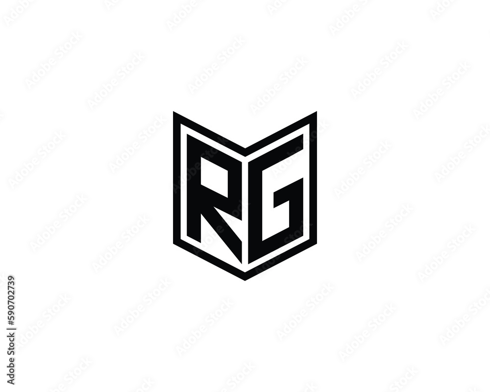 RG Logo design vector template Stock Vector | Adobe Stock