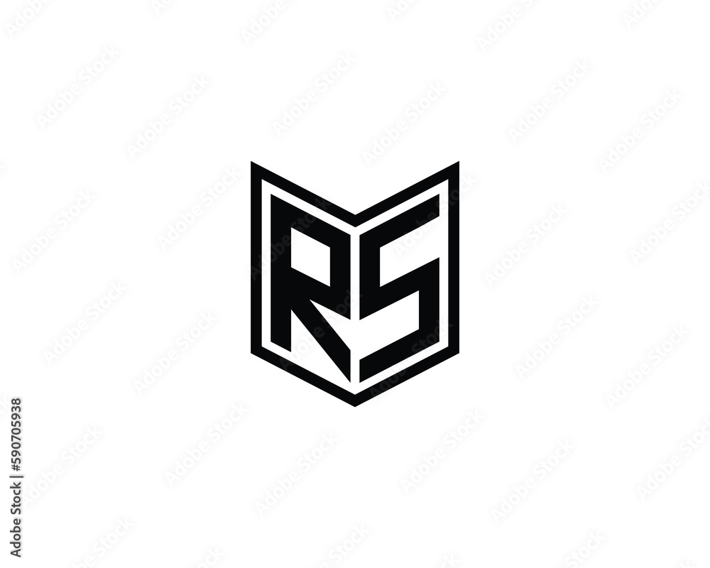 RS Logo design vector template Stock Vector | Adobe Stock
