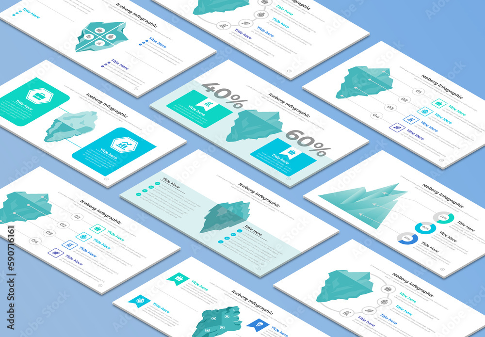 Iceberg Infographic Presentation Layout Stock Template | Adobe Stock