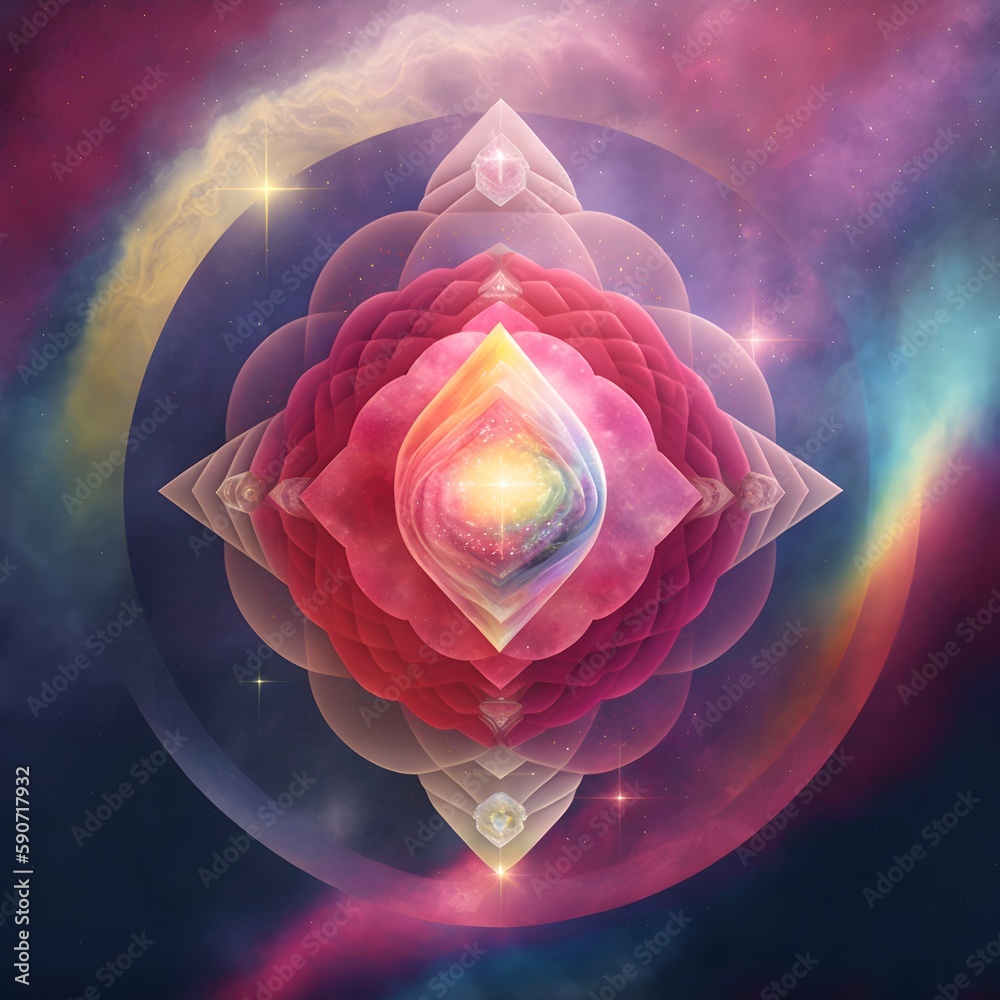 sacred geometry Fibonacci sequence Translucent Pale bioluminescent ...