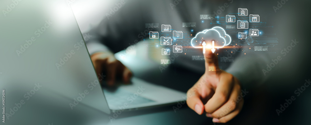 Cloud documentation and personal information online database storage ...