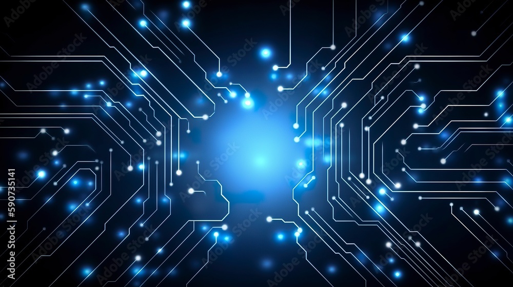 Circuit technology background with hi-tech digital data connection system and computer ...