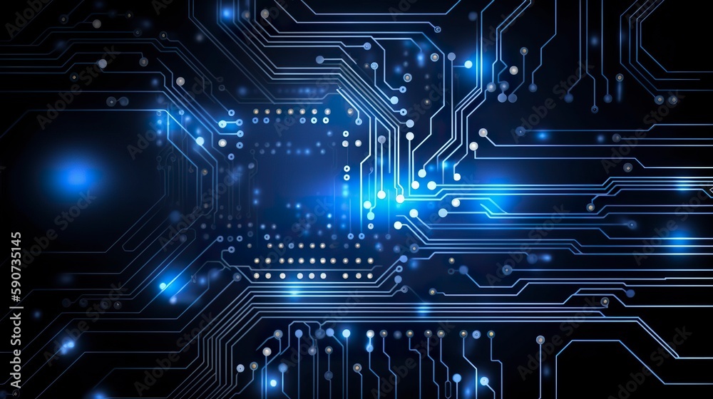 Circuit technology background with hi-tech digital data connection ...