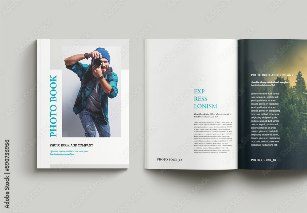 Photo Book Layout Stock Template | Adobe Stock