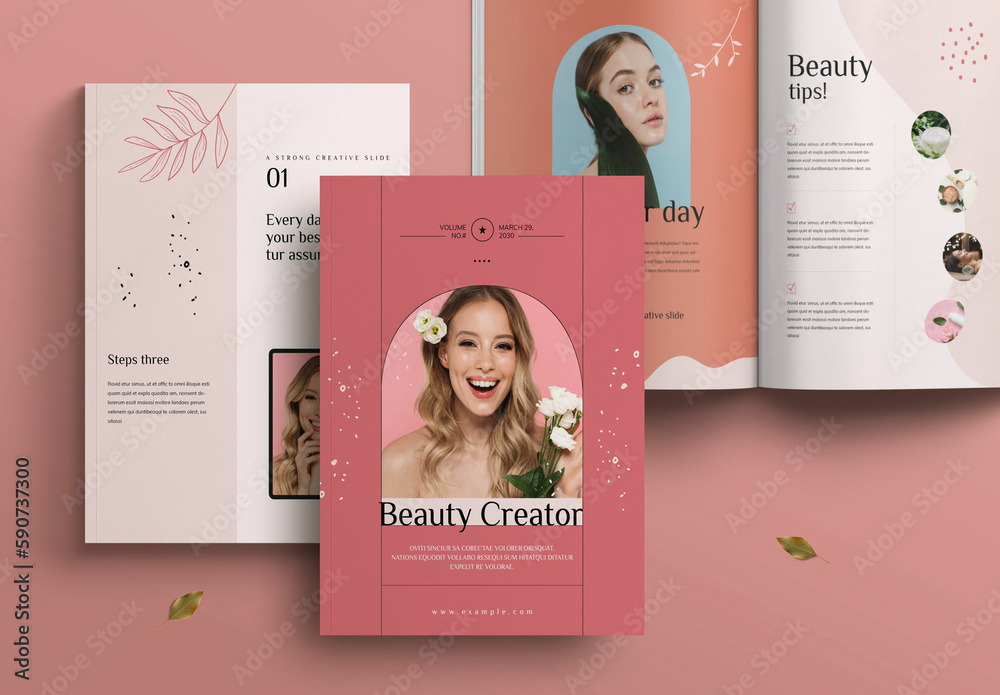 eBook Beauty Creator Stock Template | Adobe Stock