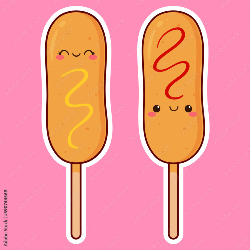 Corn Dog Clipart