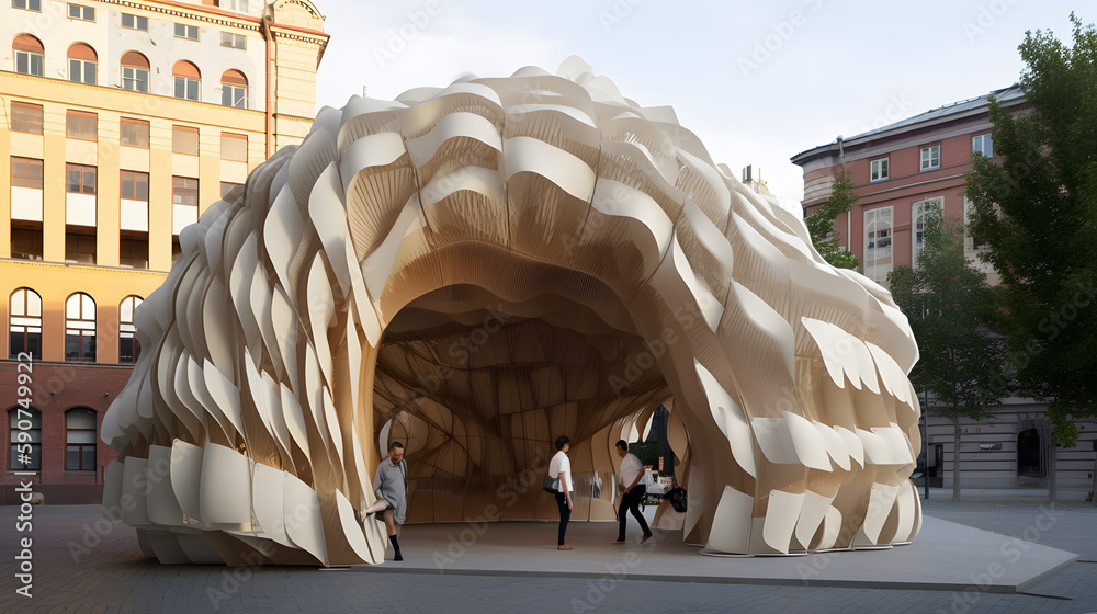 on the streets, Space that can be transformed, walls that can be freely ...