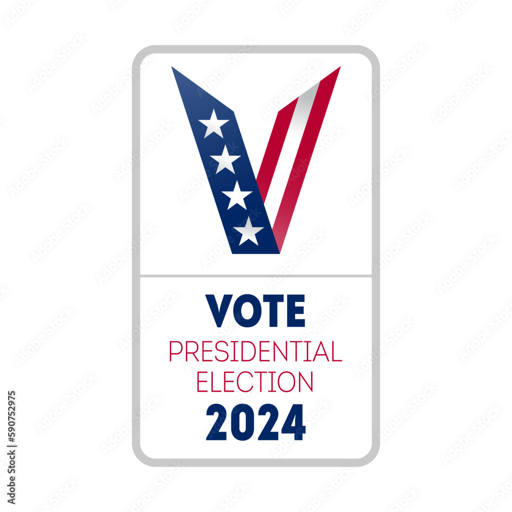 Design template of poster, flyer or sticker for Political election ...