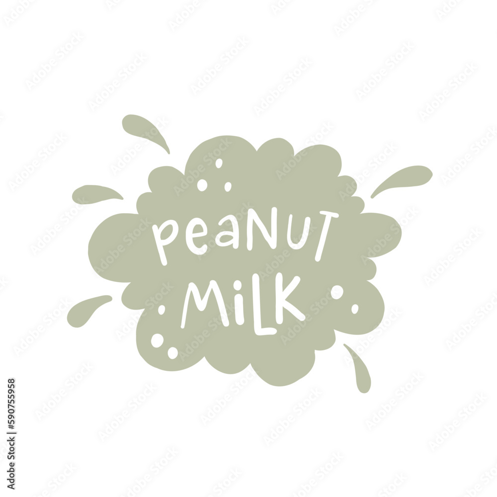 Peanut milk. Milk for vegetarians. Lactose-free milk. Alternative to dairy products. Packaging ...