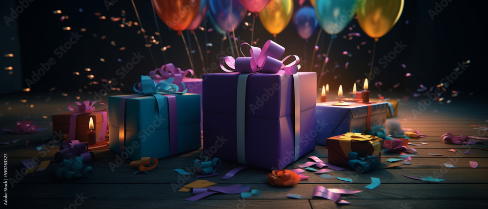 birthday celebrations, gifts, 4k Ultra HD Wallpaper and Background ...