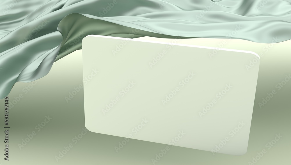 Flying cream silk textile fabric flag background. Smooth elegant cream ...