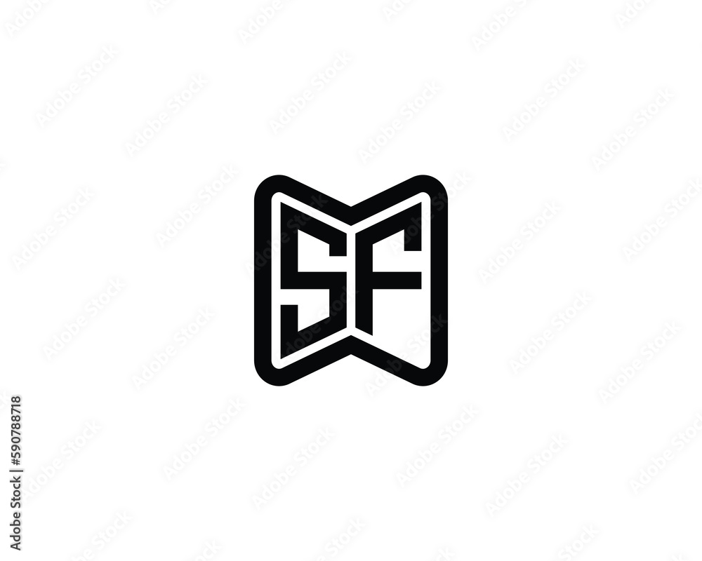SF Logo design vector template Stock Vector | Adobe Stock