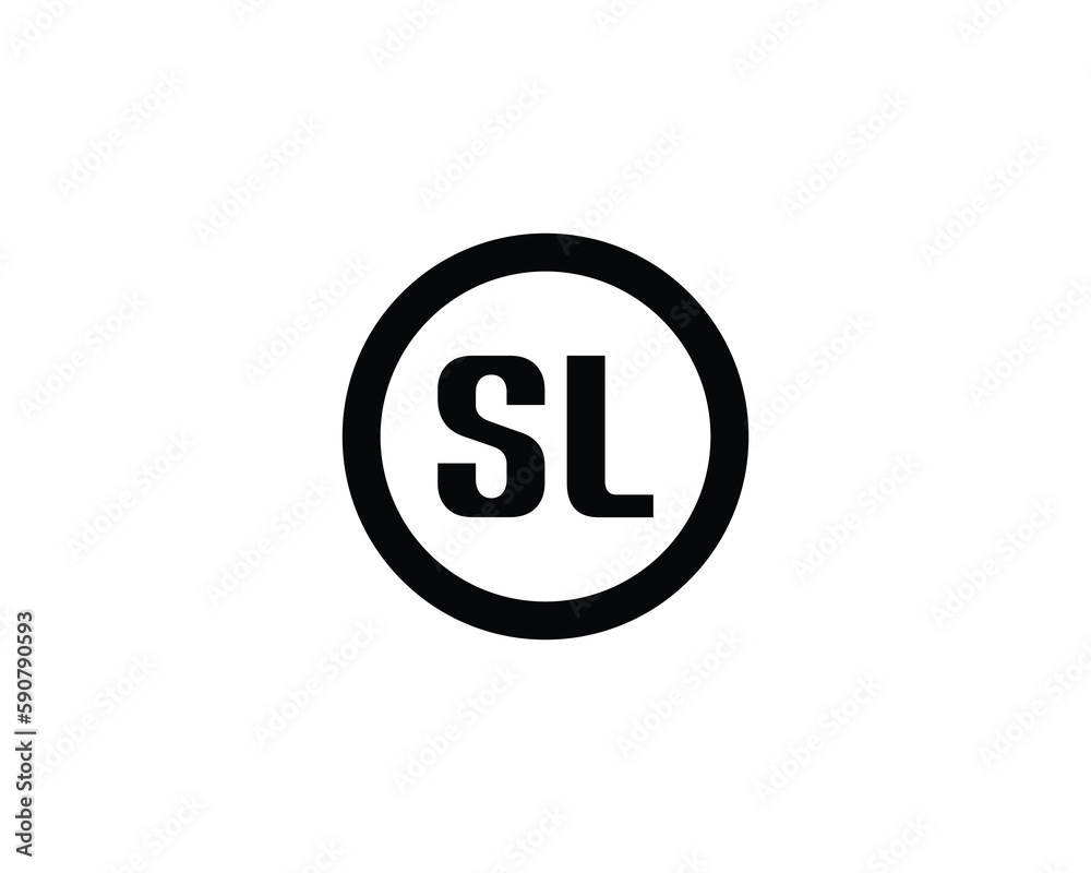 SL Logo design vector template Stock Vector | Adobe Stock