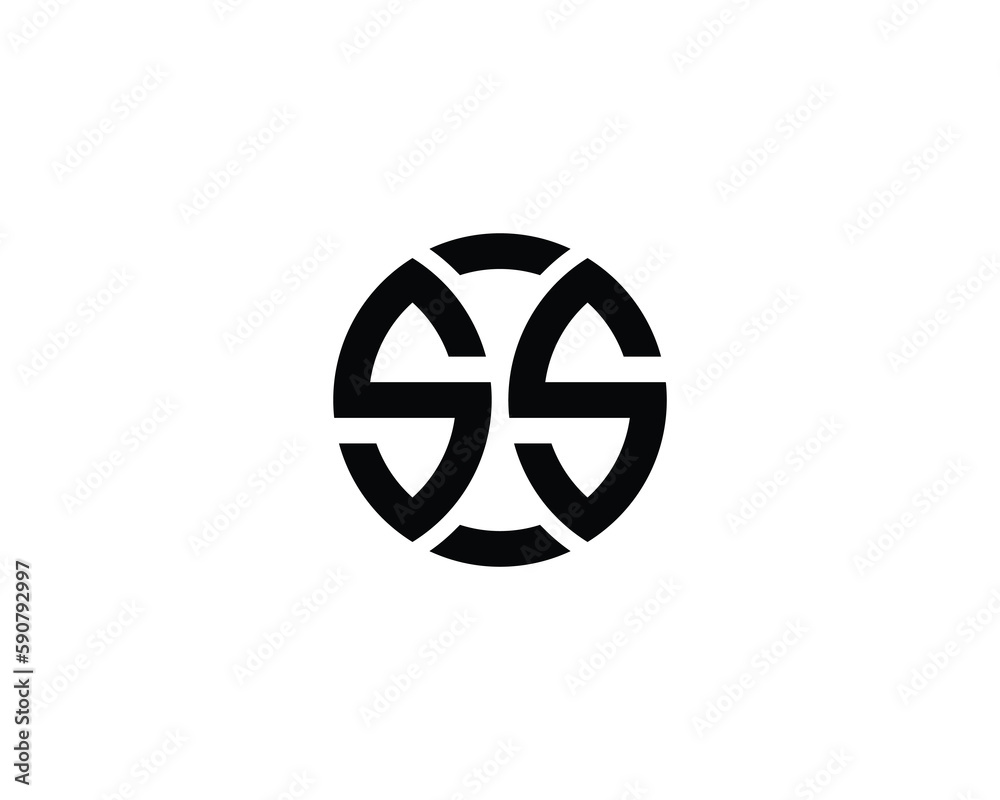 SS logo design vector template Stock Vector | Adobe Stock