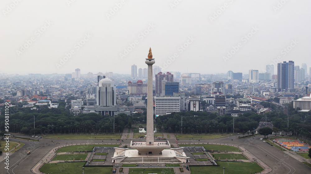 Jakarta, Indonesia - October 14, 2022: Photo of Tugu Monas (Monumen ...