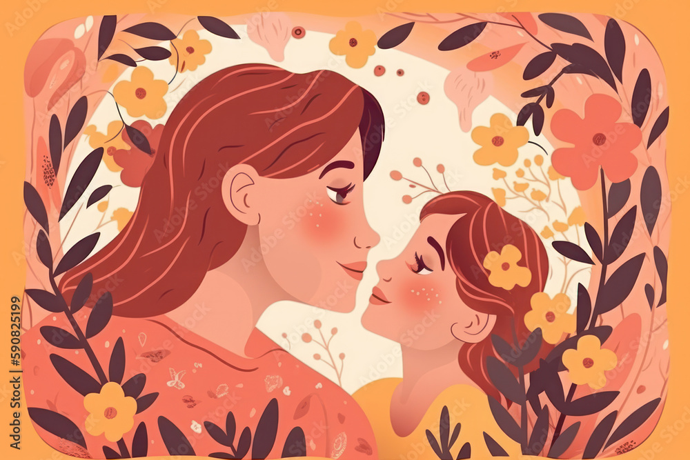 Emotional connection and trust between a mother and child are captured ...