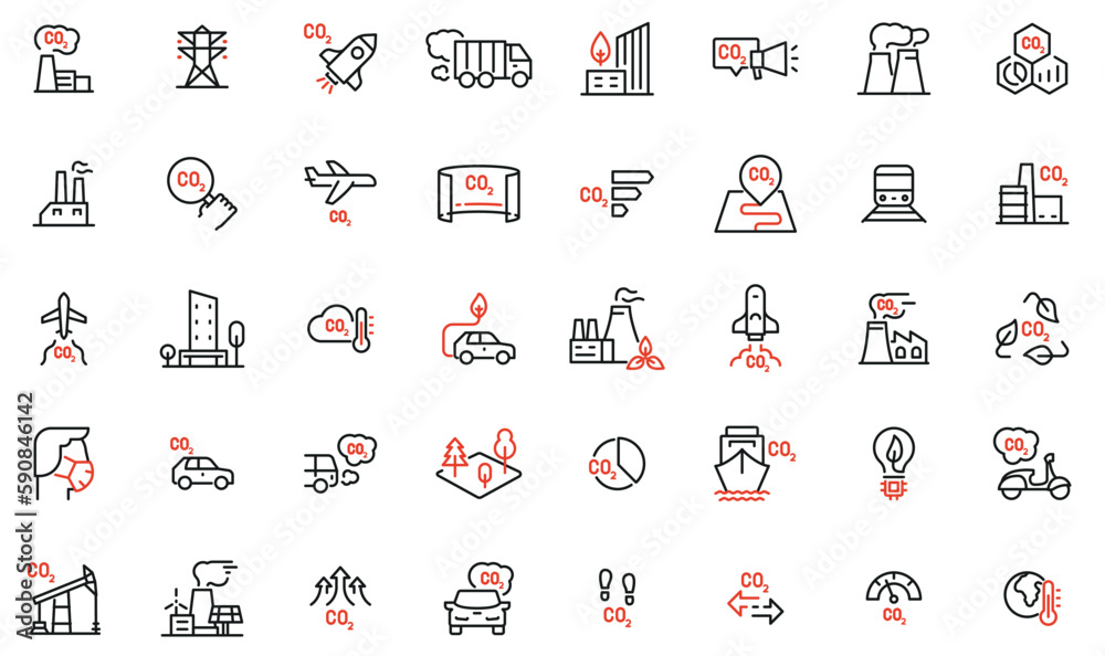 Vector Collection of Linear Icons Related to Increasing Environmental ... Vector Collection of Linear Icons Related to Increasing Environmental ...