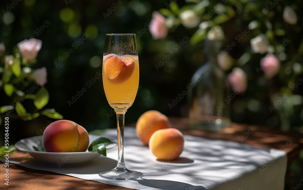 Bellini is an alcoholic cocktail invented in Venice, a mixture of ...