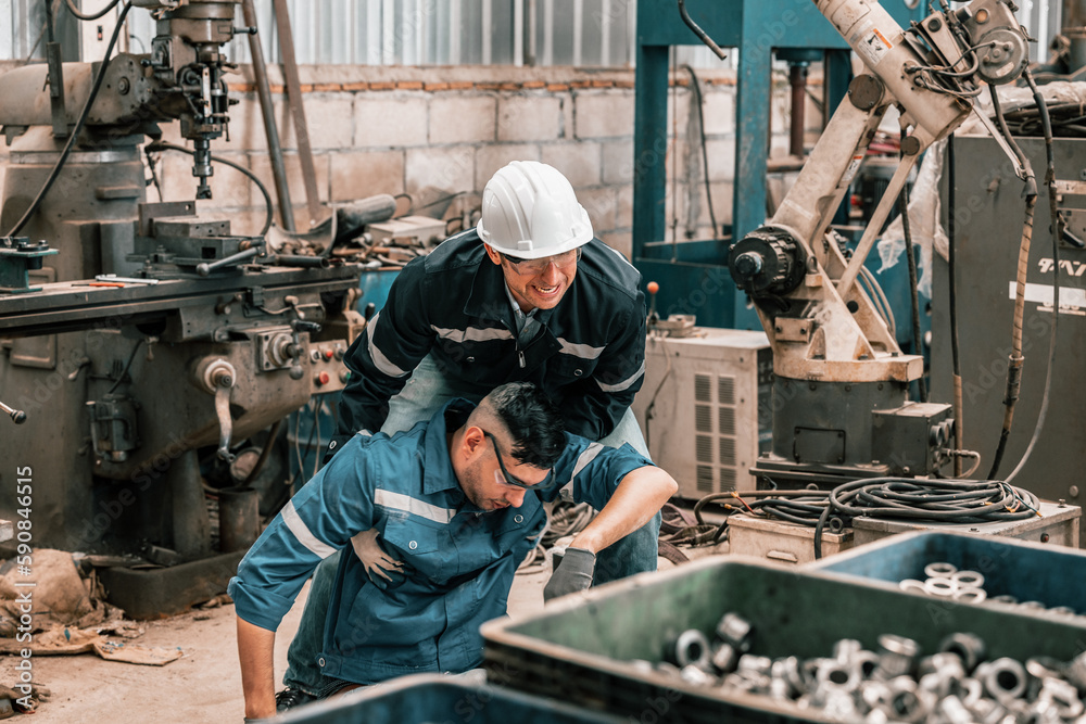 The fatal accident was a heart attack to become unconscious and ...