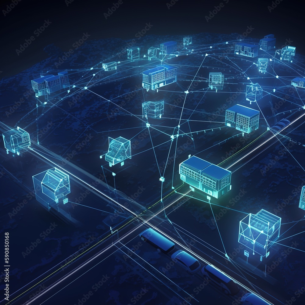 Global logistics network distribution and transportation, Smart ...
