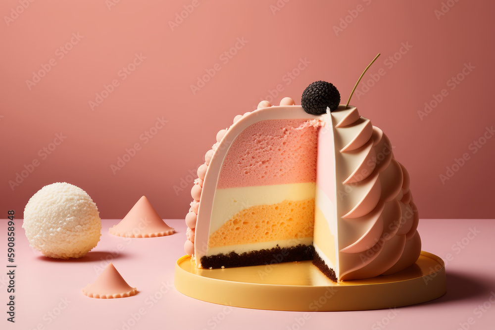 Pastel coreano de mango y fresa con nata, reposteria asiatica, tarta ...