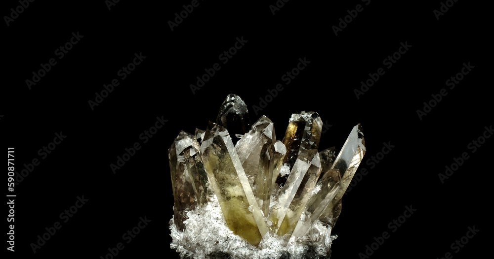 artificial smoked quartz citrine. macro detail texture background ...