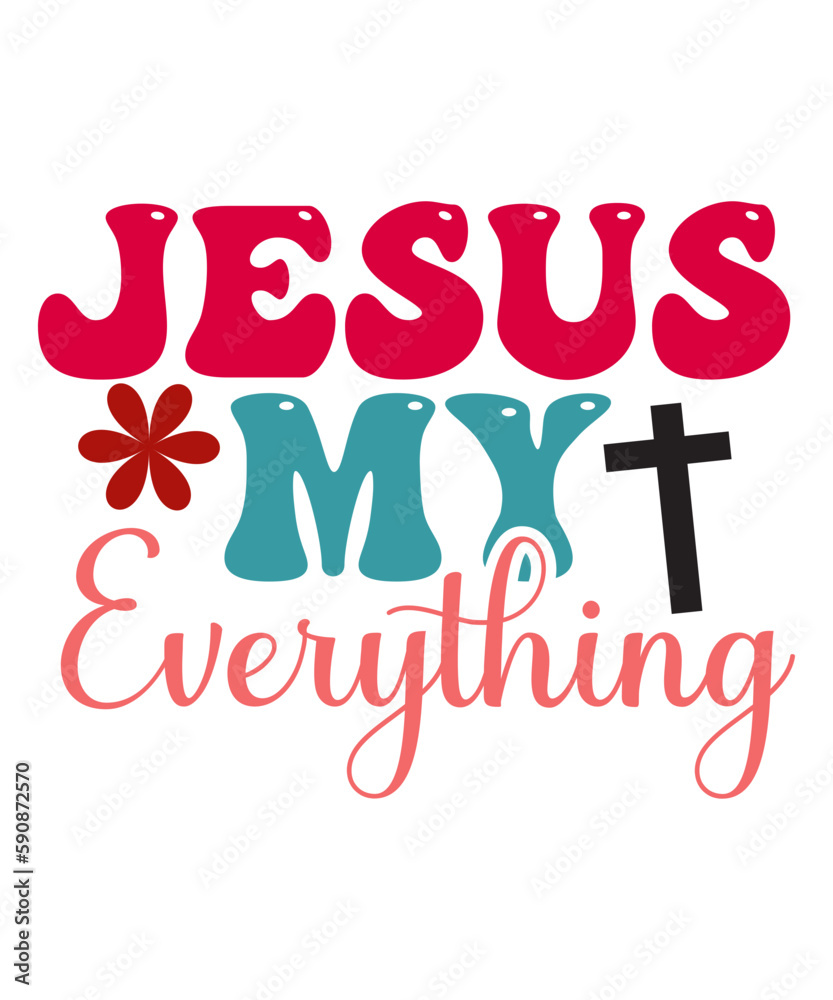 Vetor de Christian Svg, Retro Christian Svg Eps Png Bundle, Faith Svg ...