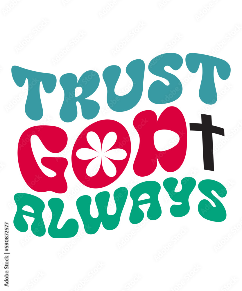 Christian Svg, Retro Christian Svg Eps Png Bundle, Faith Svg, Bible Svg ...