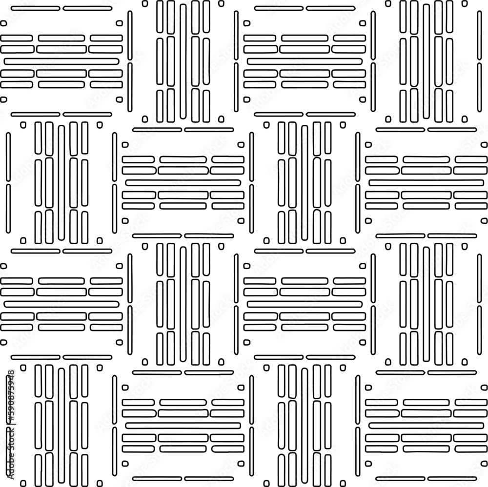 Stylish texture with figures from lines.Abstract geometric black and ...