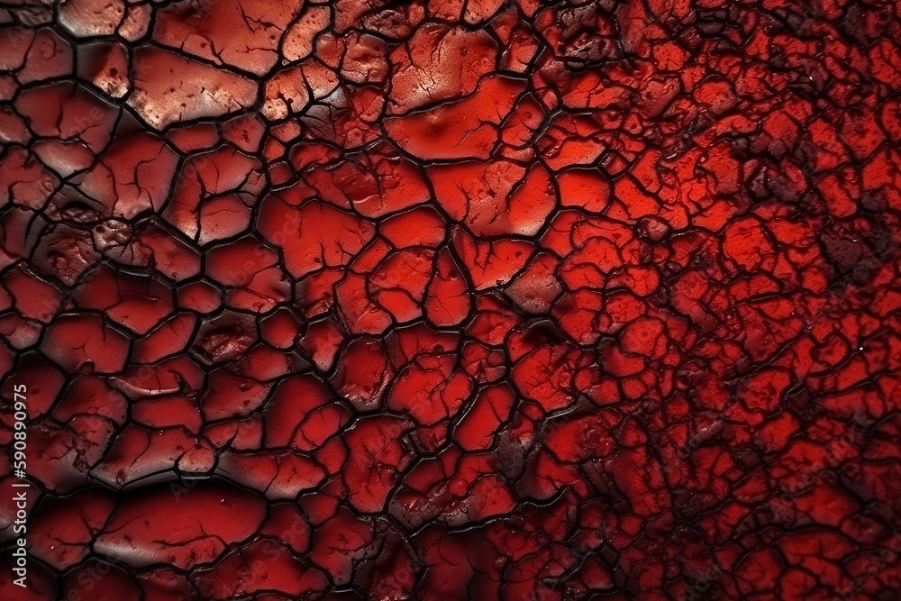 Ilustrace „Red grunge or horror background. Old rough concrete ...