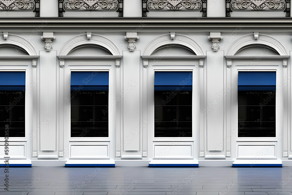 AI generated render of a storefront template , commercial marketing ...