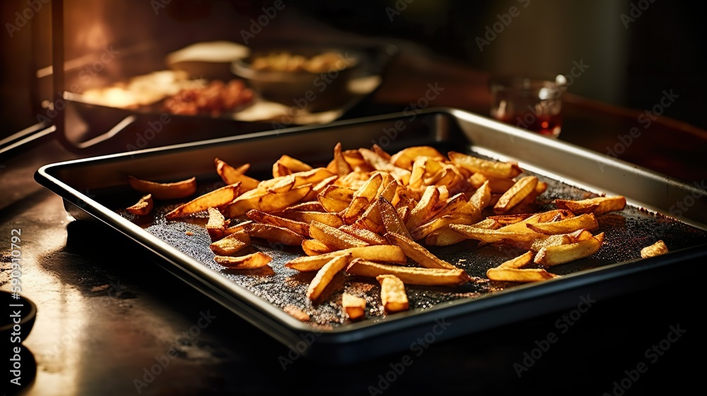 Crispy fries - the perfect fast food side dish for a juicy burger or ...