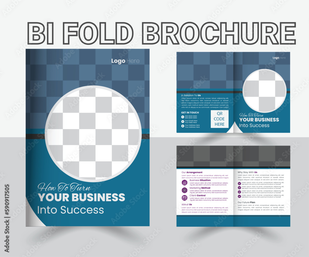 Bi fold Brochure Template, Brochure , Annual Report Brochure Template ...