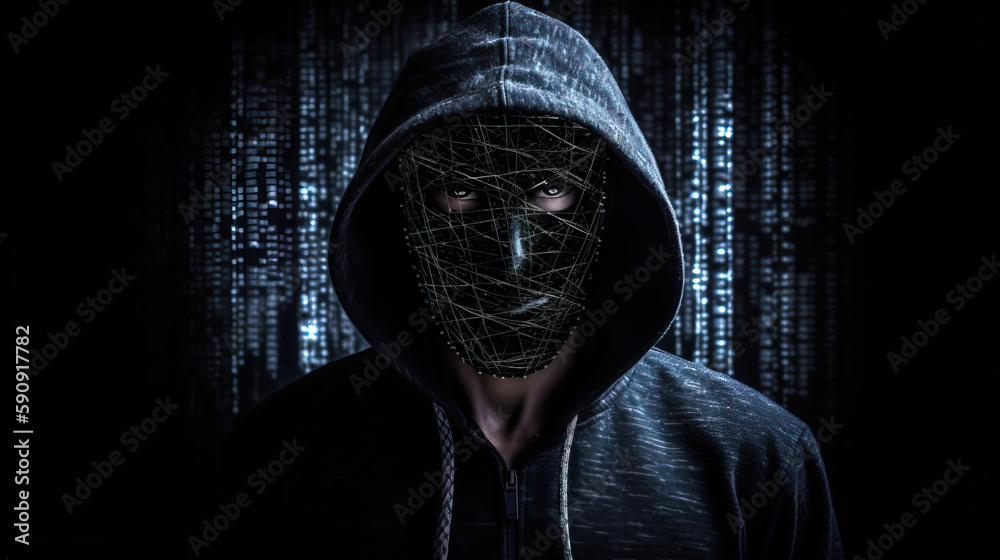 The Dark Side of Cybersecurity: Our Isolated Hacker with Black ...