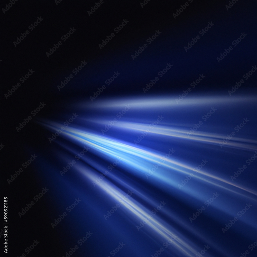Ray light effects on black background for overlay design. Rays of light ...