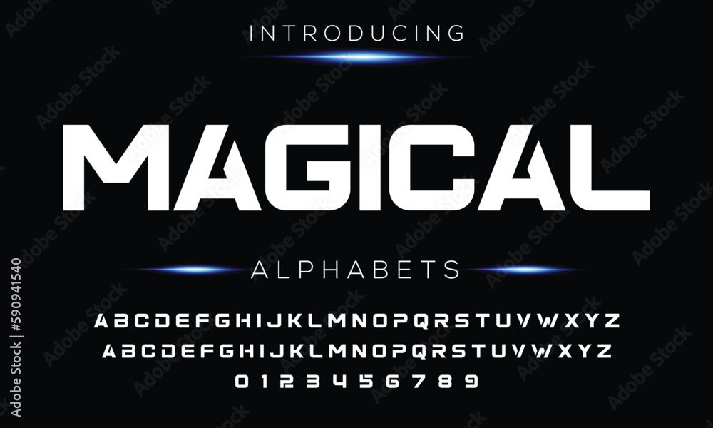 Fashion abstract typhography. Minimalist modern urban fonts for logo ...