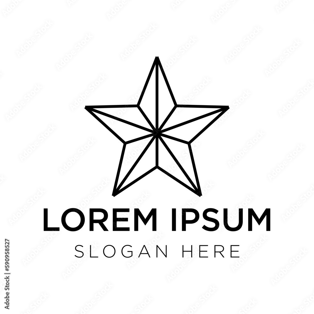 star logo vector illustration isolated on white background Stock Vector ...