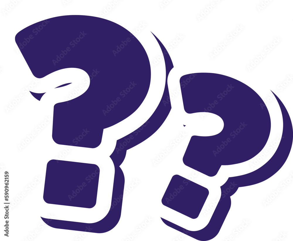 Green Question mark Sign Problem Confusion Text Cartoon Isolated Stock ...