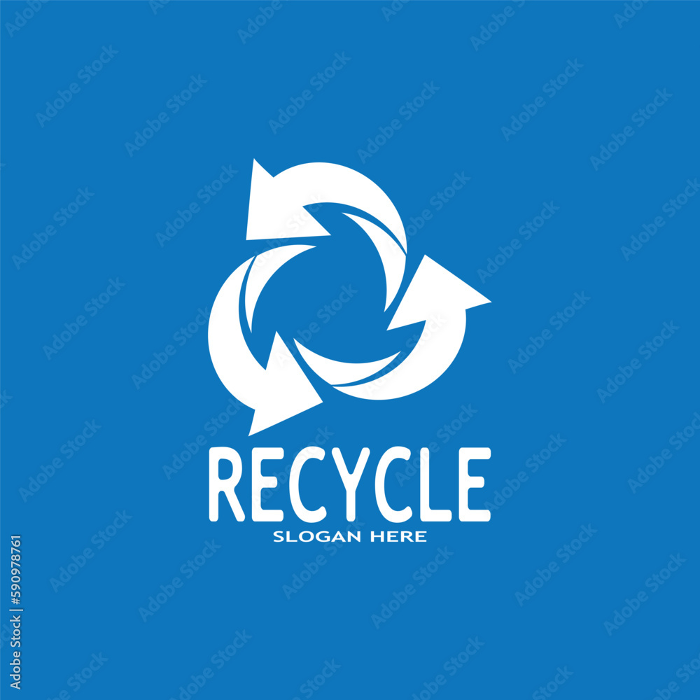 Recycle Icon - Recycling Symbol Reuse Vector Graphics Logo Stock Vector ...