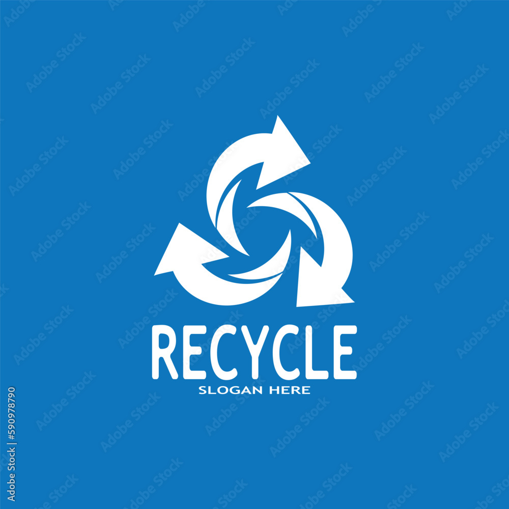 Recycle Icon - Recycling Symbol Reuse Vector Graphics Logo Stock Vector ...