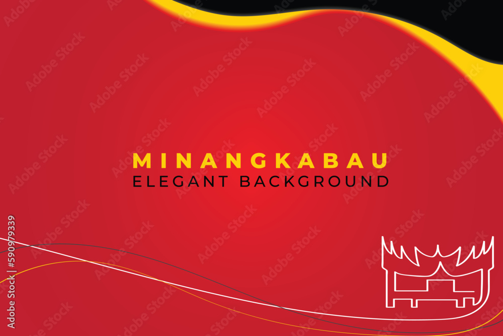 Elegant background of Minangkabau culture Stock Vector | Adobe Stock