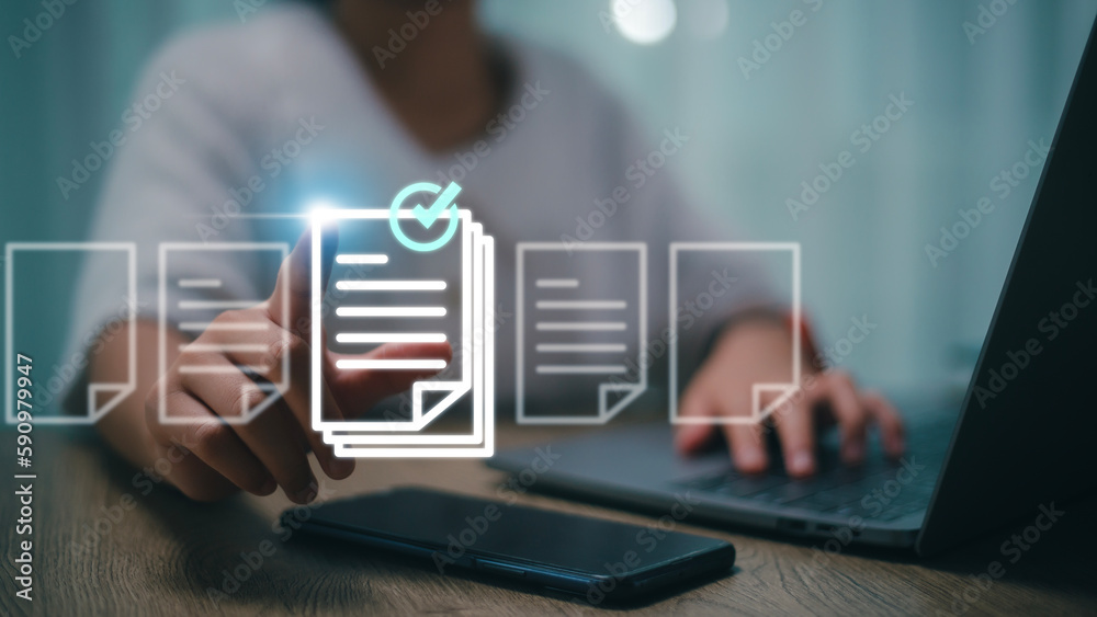 Prepare check and approve concepts. Document management, paperless ...