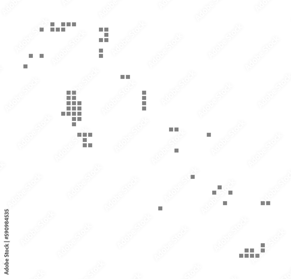 Pixel map of Bahamas. dotted map of Bahamas isolated on white ...