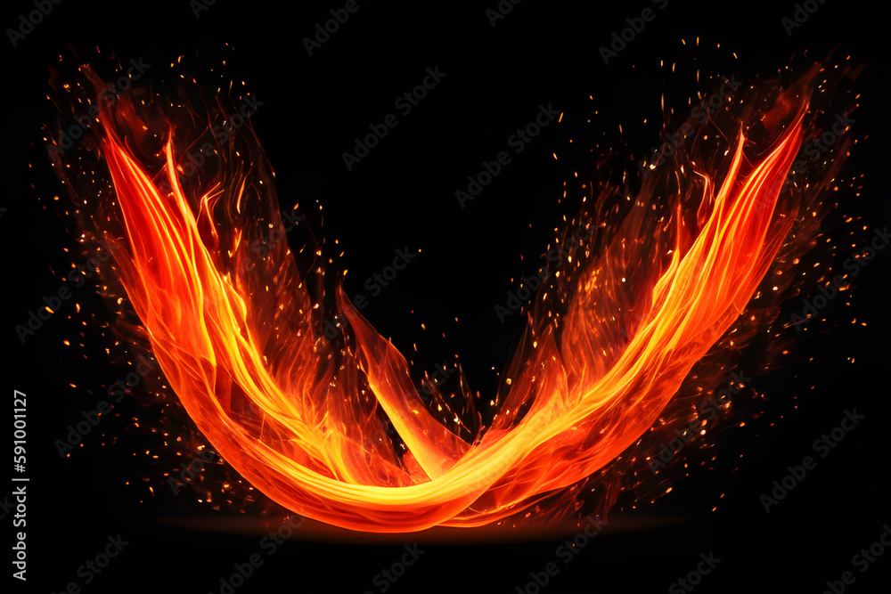 FIRE in the black background | Photoshop File overlay | fire sparks ...