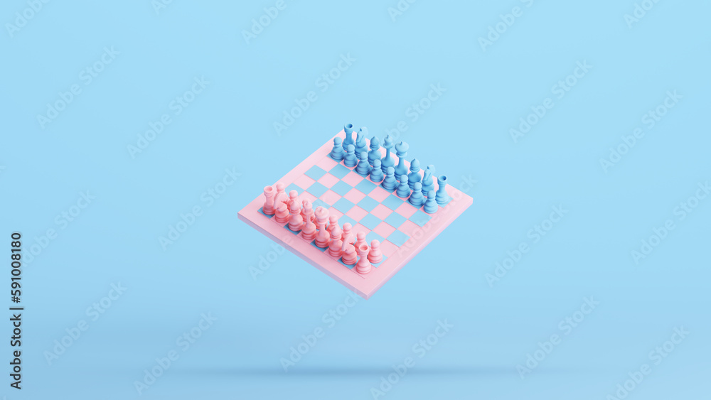 Pink Chess Board Chess Pieces Game Traditional Recreation Competition ...