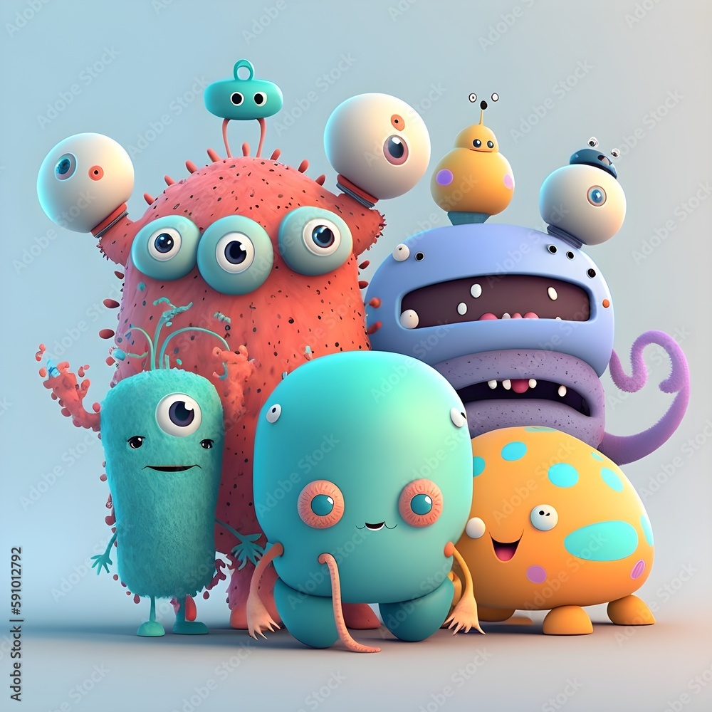 Kids Tv Show Cute Simple Characters Robots Cute Monstersmythical kids-tv-show-cute-simple-characters-robots-cute-monstersmythical