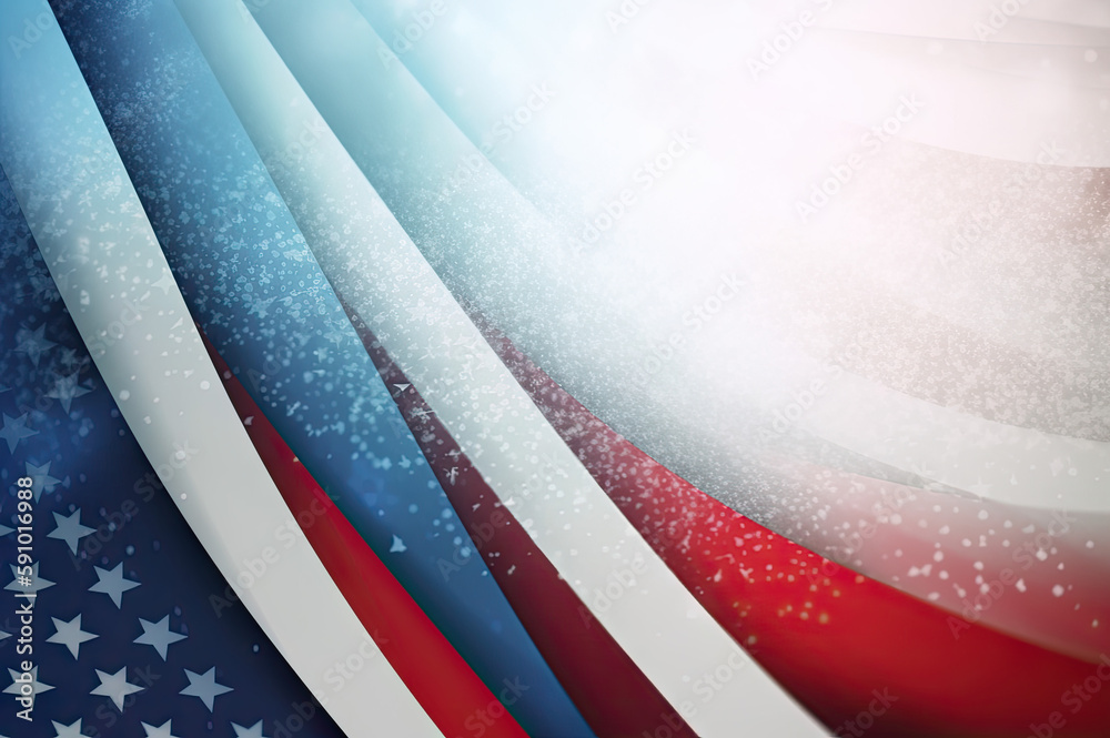 Abstract red white and blue patriotic background created with ...