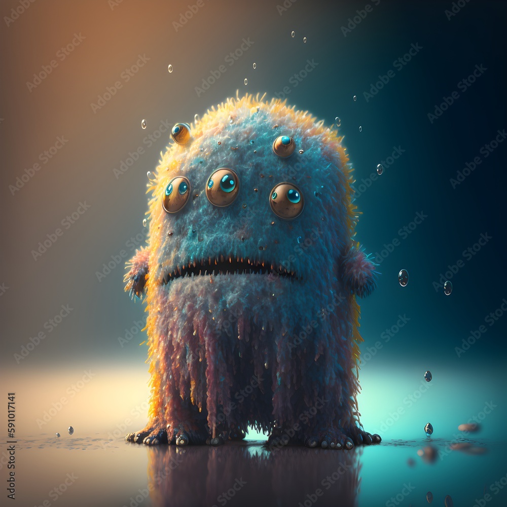 astonishing slim large super tall cute icy monster from animated movie ...